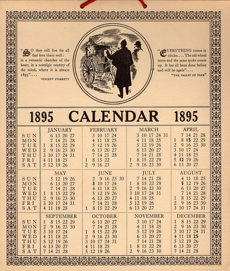 Always 1895 – The John H Watson Society